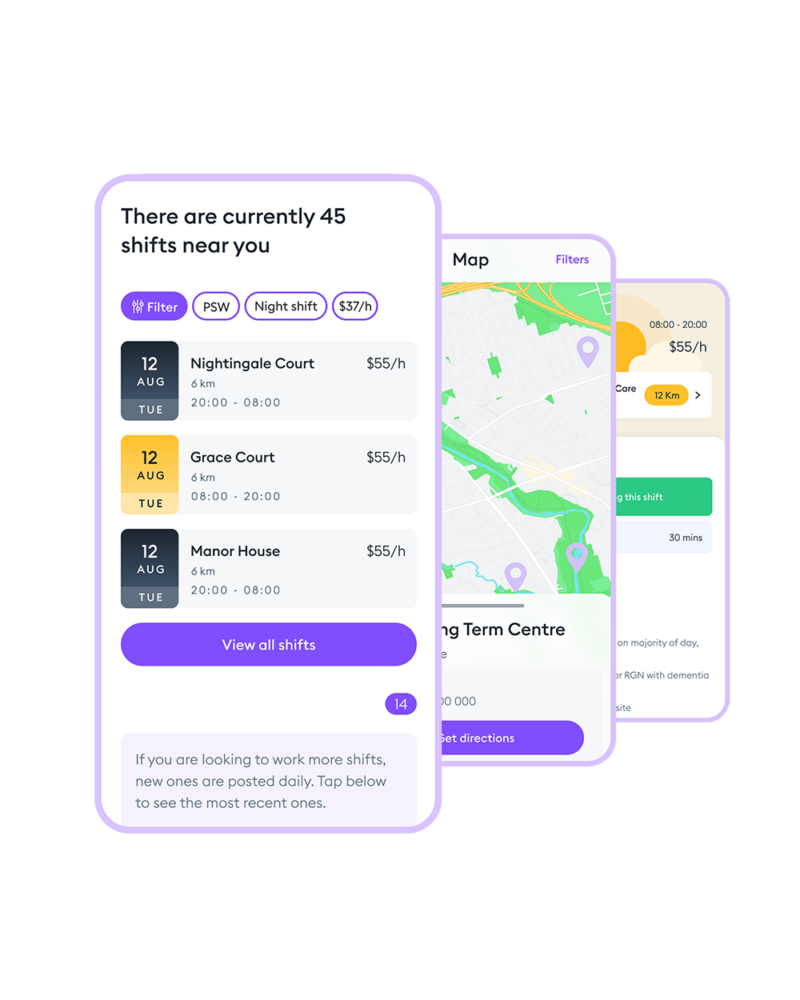 Download the Florence shifts app for nurses & PSWs | Florence CA